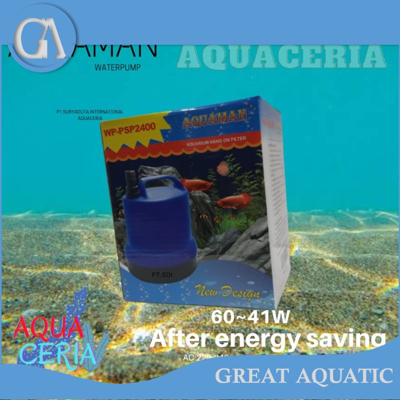Jual pompa celup air aquarium kolam ikan aquaman psp 2400 | Shopee ...