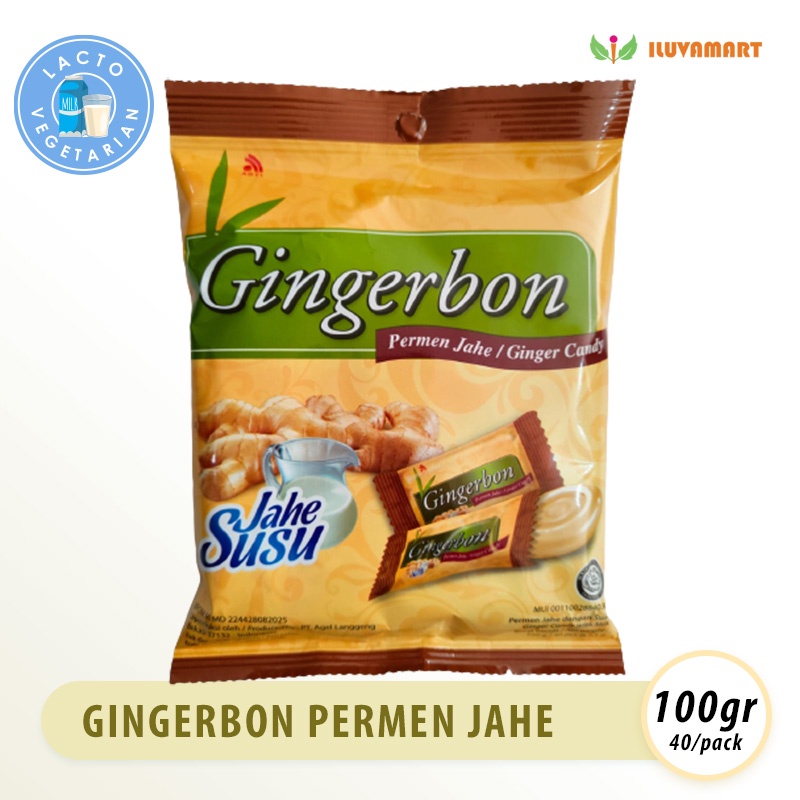 Jual Gingerbon Permen Jahe Susu 100gr isi 40pcs Ginger Candy | Shopee ...