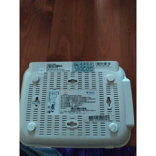 Jual ZTE ONT EPON ONU F460 WiFi TANPA ADAPTOR bukan huawei xpon gpon ...