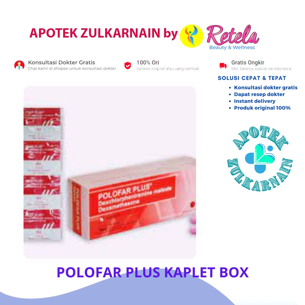 Jual POLOFAR PLUS TAB 100`S | Shopee Indonesia