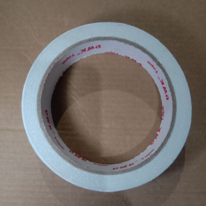 Jual Double Tape 1 inch dobel tip putih 24 mm rekat kuat | Shopee Indonesia