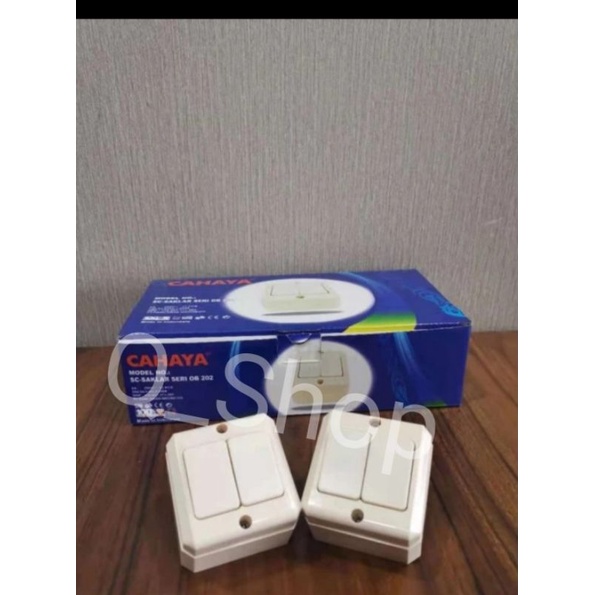 Jual Saklar Seri OB CAHAYA SC - 202/ Saklar Tempel CAHAYA SNI | Shopee ...