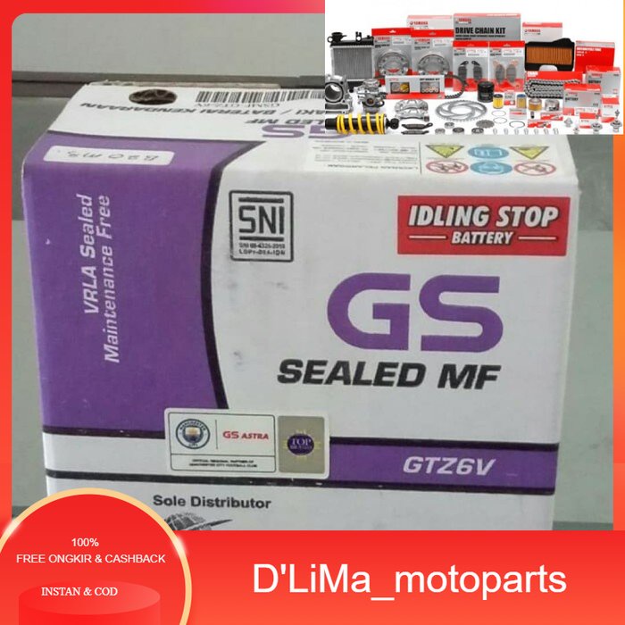 Jual Aki Motor Honda Vario 150 - Accu MF Kering - Original GS Astra ...