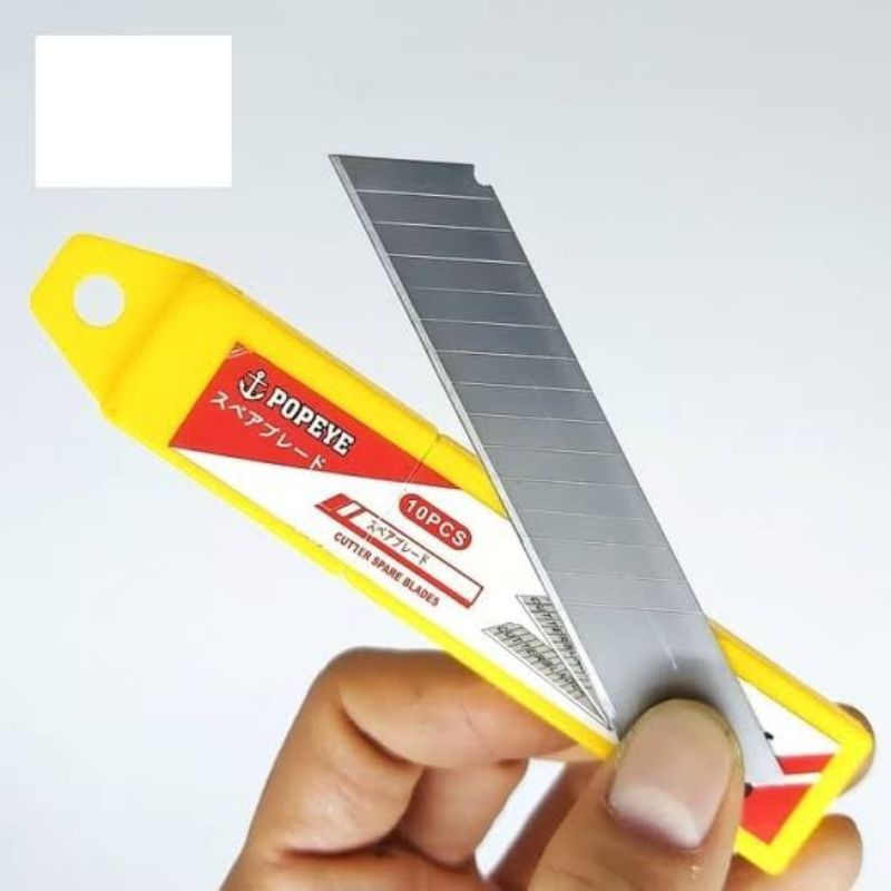 Jual ISI PISAU CUTTER BESAR POPEYE (HARGA 10PCS) | Shopee Indonesia