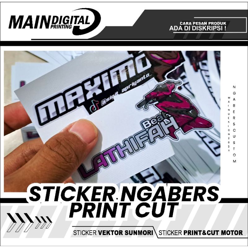 Jual STIKER NGABERS PRINT & CUT VEKTOR STIKER SUNMORI STIKER NGACARA ...