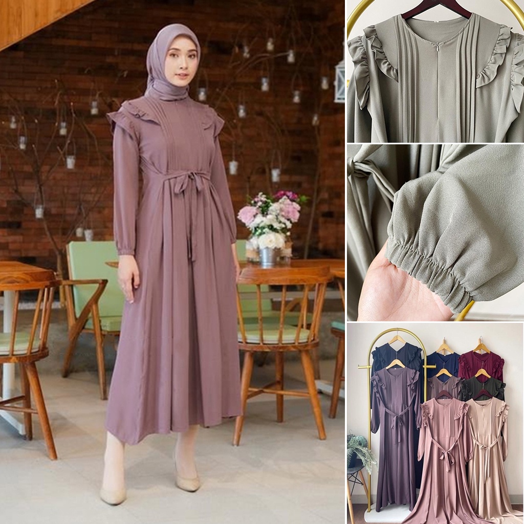 Jual Baju Gamis Sandira | Gamis Polos | Gamis Muslim Kancing Busui ...