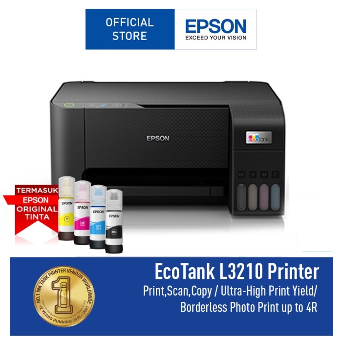 Jual Printer Epson L3210 Print Copy Scan 3 in 1 pengganti Epson L3110 ...