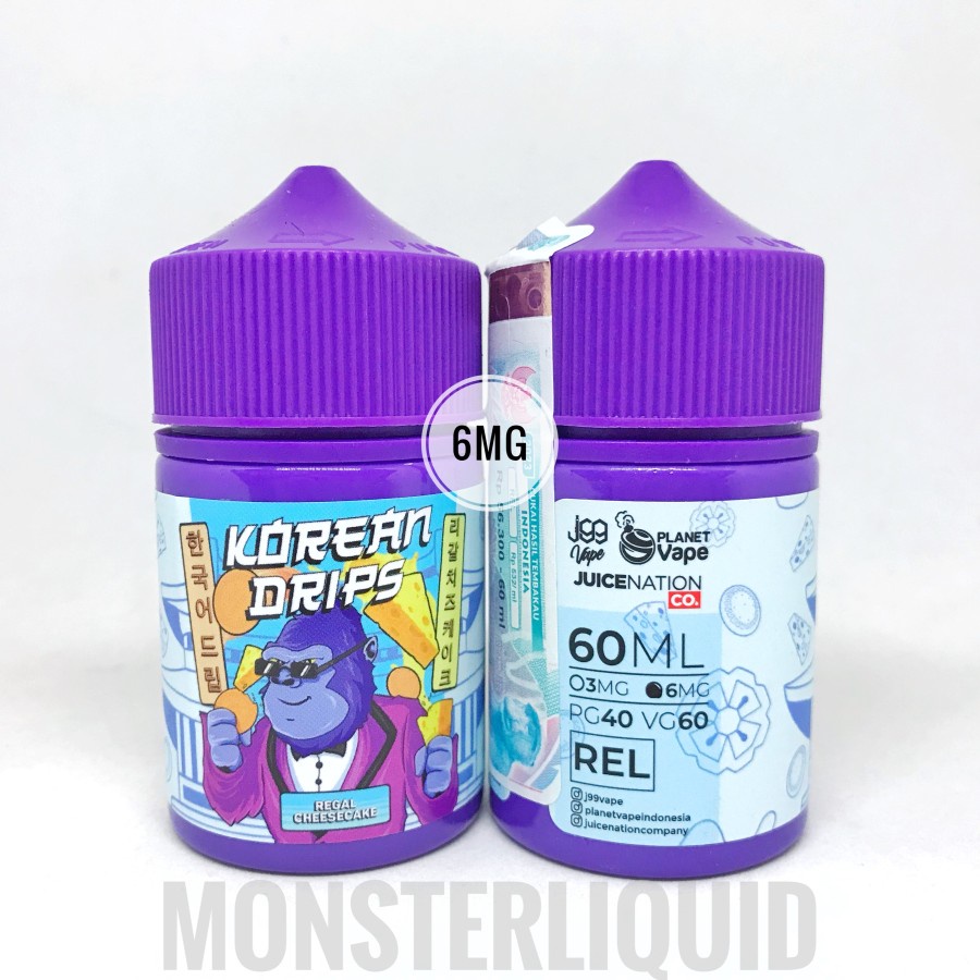 Jual KOREAN DRIPS REGAL CHEESECAKE BY J99VAPE X JUICENATION 6MG 60ML ...