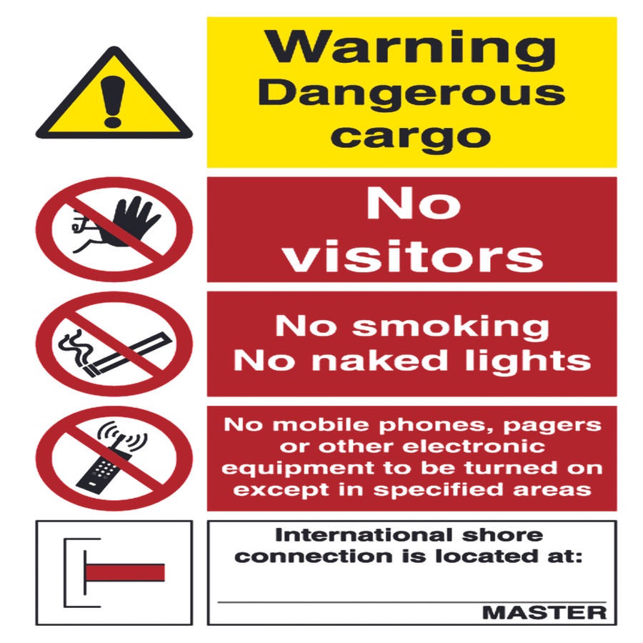 Jual STICKER SAFETY SIGN IMO PERKAPALAN WARNING DANGEROUS CARGO 15X15 ...