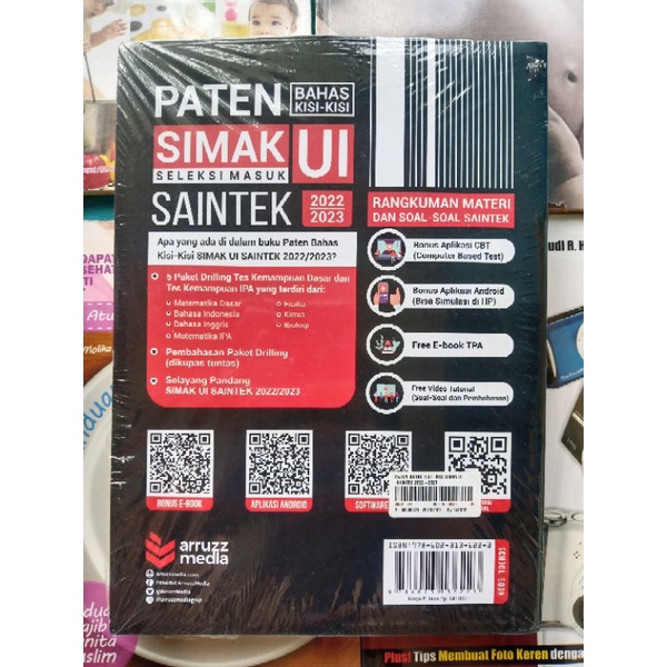 Jual Buku Paten Simak Seleksi Masuk UI Saintek | Shopee Indonesia Jual Buku Paten Simak Seleksi Masuk UI Saintek | Shopee Indonesia