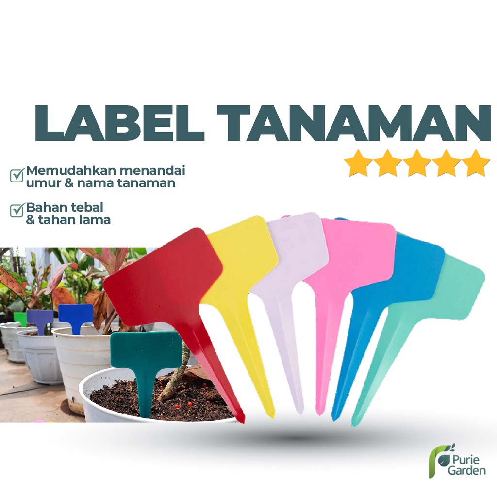 Jual Label Tanaman Penanda Tanaman Name Tag Tanaman PG SBY | Shopee Indonesia