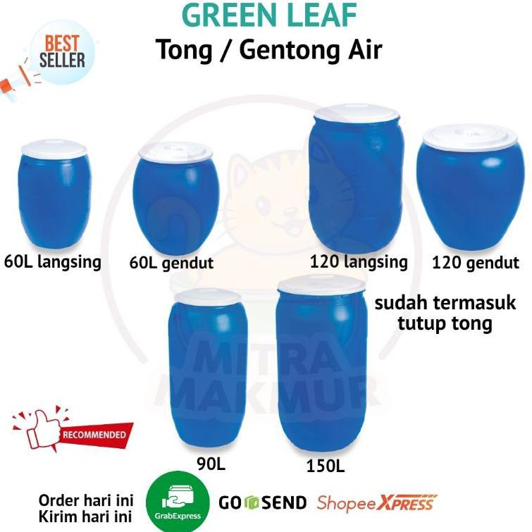 Jual ☛ TONG AIR / TONG AIR + KRAN GREEN LEAF 60 150 LITER ℗ | Shopee ...