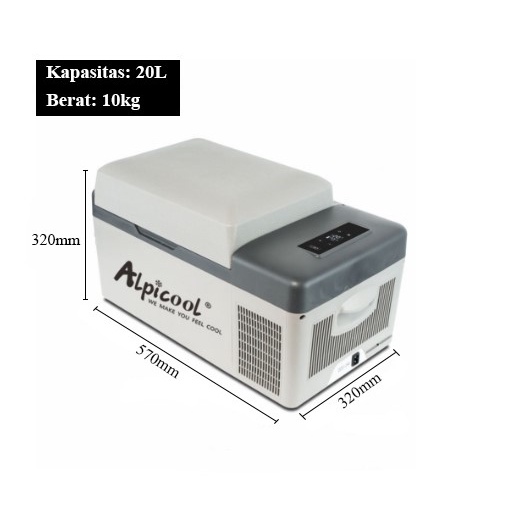 Jual ALLTREK KULKAS PORTABLE MINI FREEZER MOBIL MULTIFUNGSI 12V/24V ...
