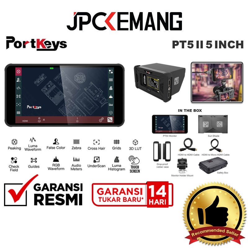 Jual Portkeys PT5 II 5" Inch 4K Touchscreen Monitor Eksternal PT5II ...