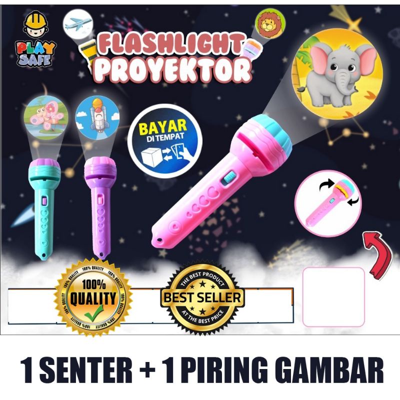 Jual MAINAN ANAK SENTER PROYEKTOR / FLASHLIGHT / MAINAN PROYEKTOR ...