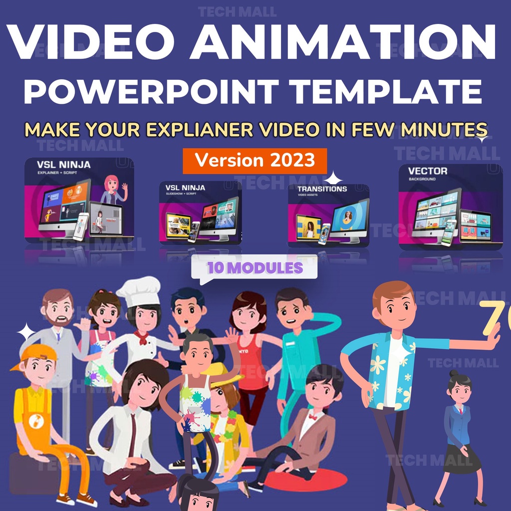 Jual NS Video Animation & Explainer PowerPoint Template v2023 | Shopee ...