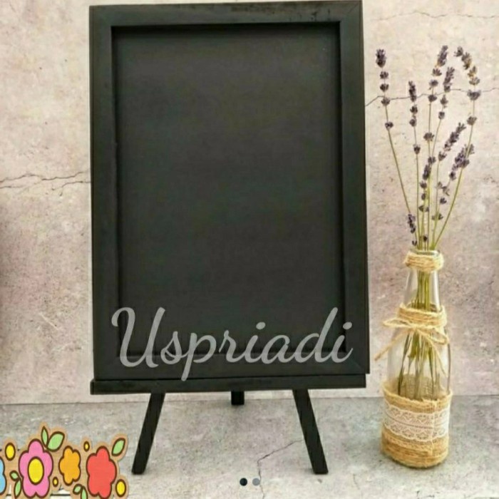 Jual Tuhe Papan Tulis Kapur + Standing Tripot Papan Menu Cafe Papan ...