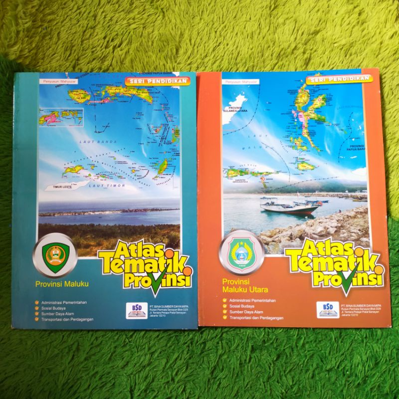 Jual ORIGINAL BUKU PETA ATLAS TEMATIK PROVINSI MALUKU MALUKU UTARA ...