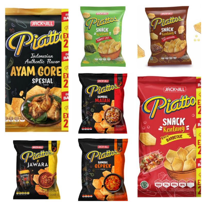 Jual Piattos Jawara Snack Kentang Ayam Goreng Sambal Matah Geprek Sapi ...