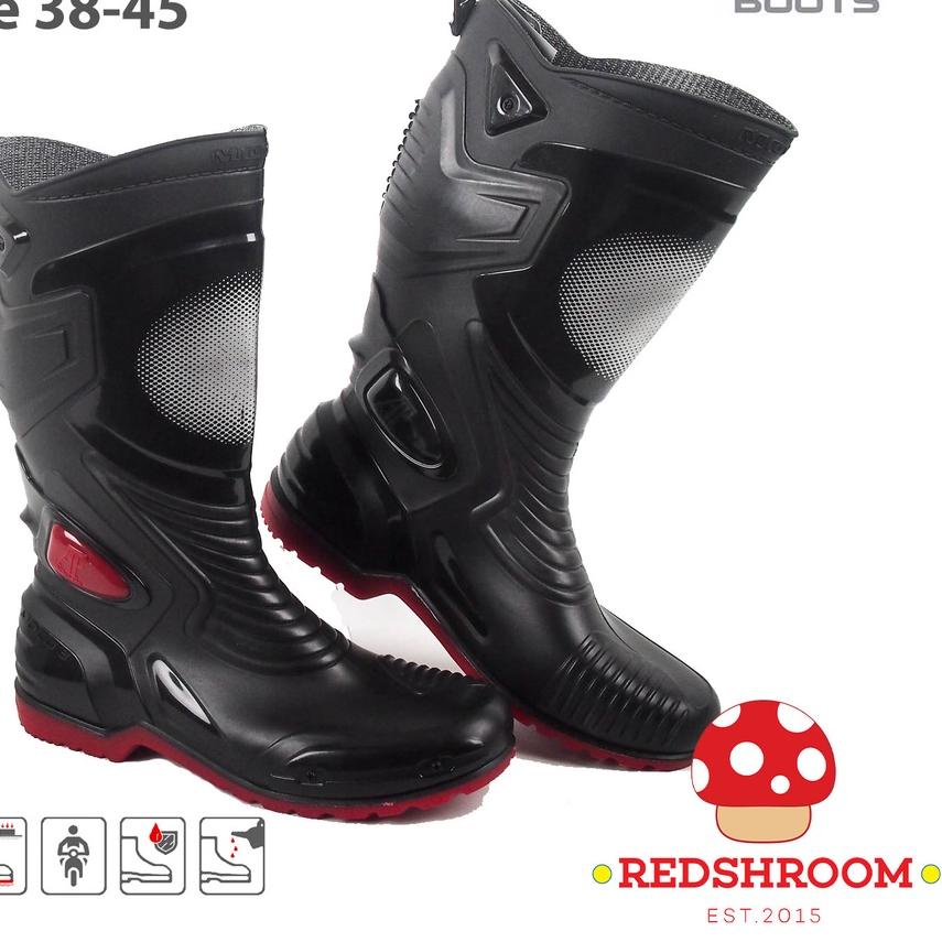 Jual SEPATU BOOT TINGGI AP BOOTS AP MOTO 3 HITAM MERAH SEPATU BOOT ...