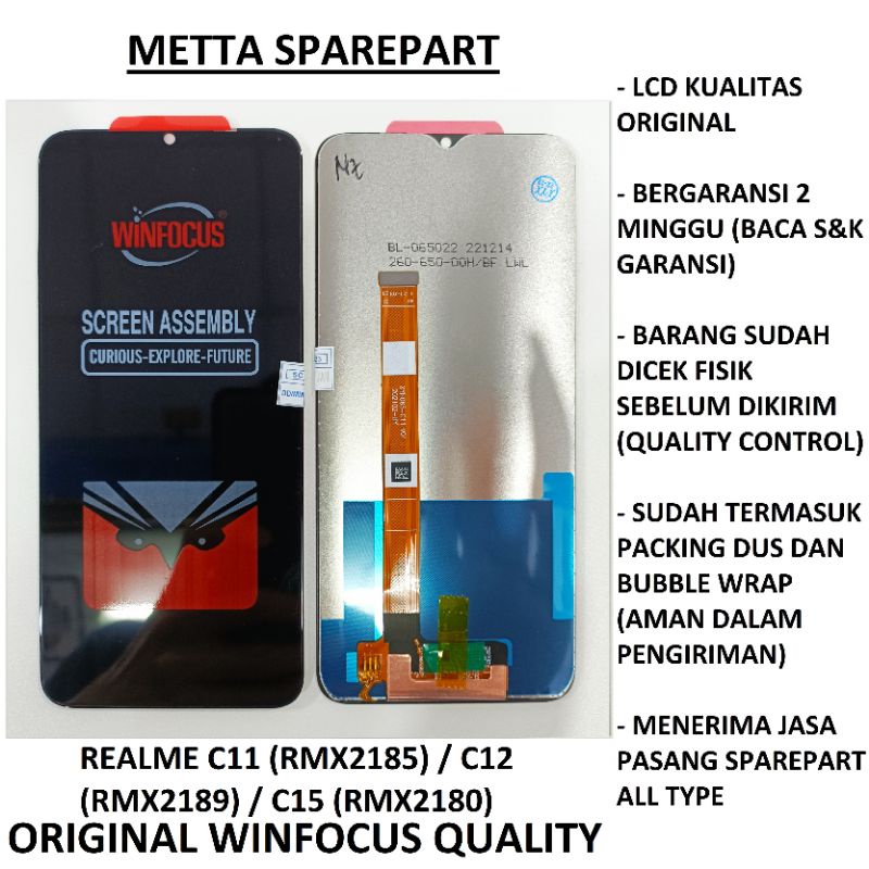 Jual Original Winfocus Quality LCD Touchscreen Realme C11 (RMX2185 ...