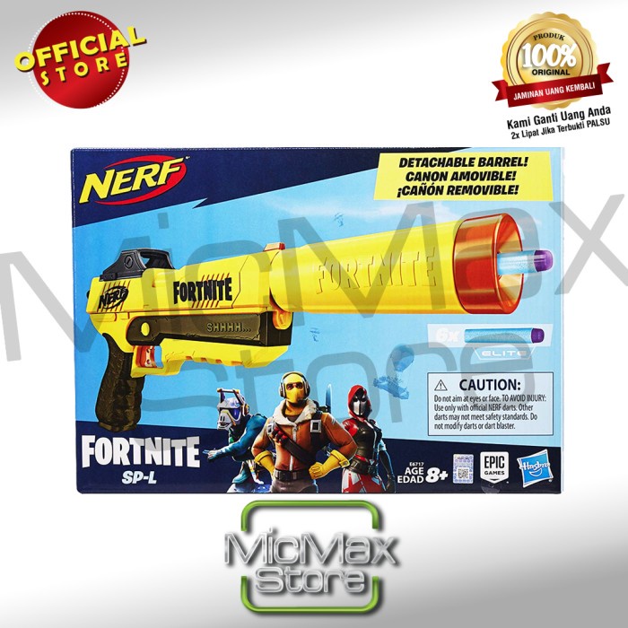 Jual Promo Nerf Fortnite Sp-L Spl Elite Dart Blaster | Shopee Indonesia