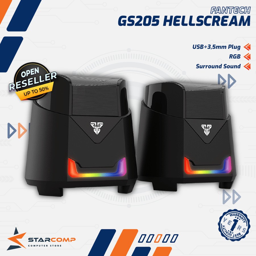 Jual Fantech Hellscream GS205 RGB - GS 205 GS-205 Gaming SpeakeR | Shopee Indonesia