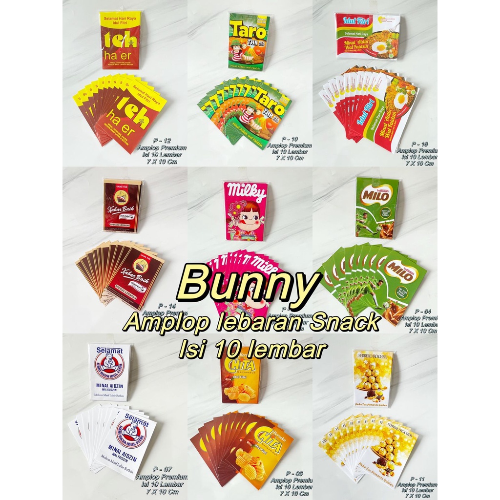 Jual AMPLOP LEBARAN PREMIUM / ANGPAO LEBARAN MOTIF SNACK UKURAN MEDIUM ...