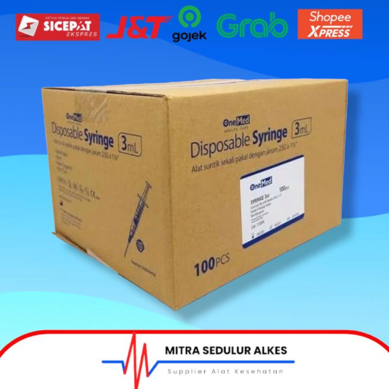Jual Spuit 3 cc 3cc Onemed BOX | Shopee Indonesia