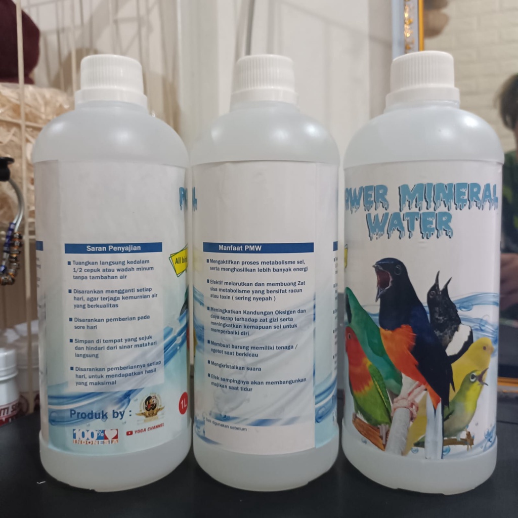 Jual POWER MINERAL WATER MINUMAN BURUNG UNTUK MENGKRISTALKAN SUARA DAN ...