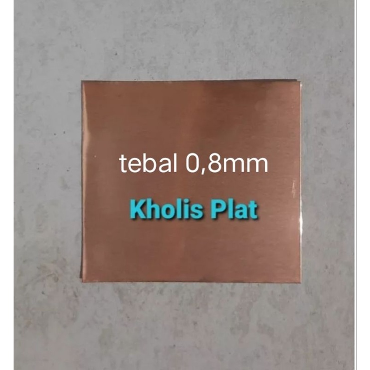 Jual Pelat plat Tembaga Copper tebal 0,8mm ukuran 15cm x 15cm,,13cm x ...