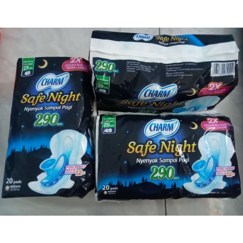 Jual Charm Safe Night 290 mm isi 20 pcs | Shopee Indonesia