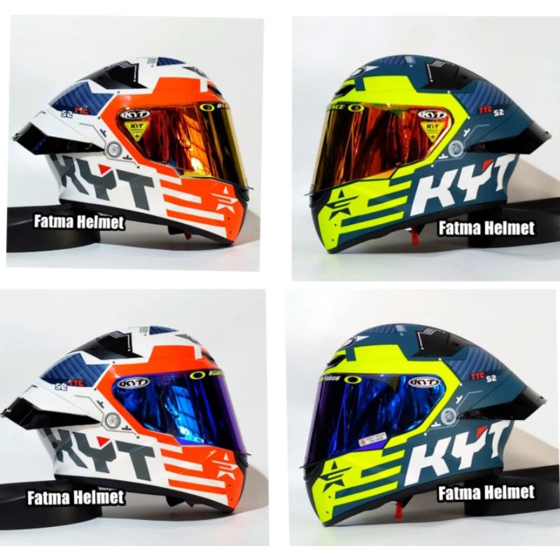 Jual HELM KYT TT COURSE FUSELAGE PAKET GANTENG VISOR IRIDIUM | Shopee Indonesia