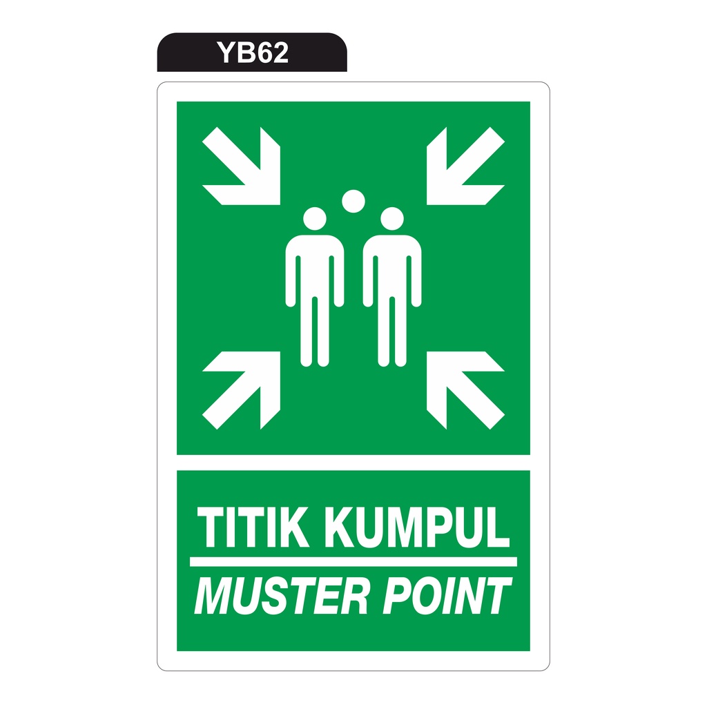 Jual RAMBU TITIK KUMPUL - ASSEMBLY POINT 40X60 CM | Shopee Indonesia