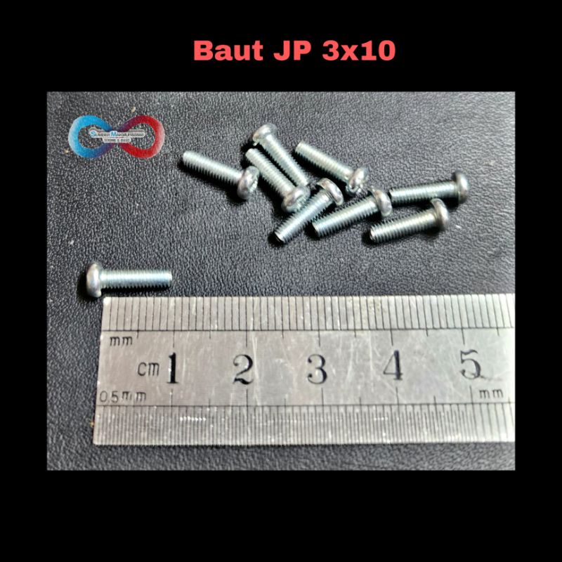 Jual Baut JP 3x10 / Baut obeng per 100 pcs | Shopee Indonesia