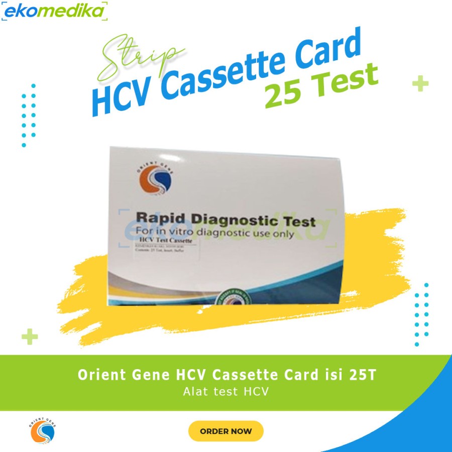 Jual HCV Strip Orient Gene HCV Strip isi 50 test / HCV Casette 25 / HCV ...