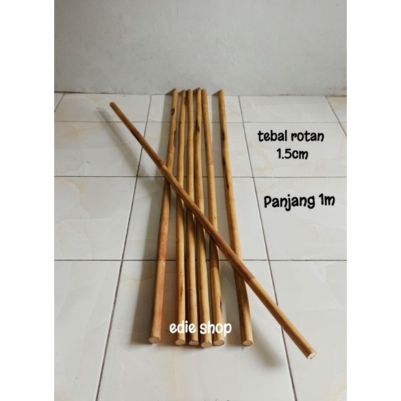 Jual tongkat rotan tongkat rattan tongkat penari 1meter lurus | Shopee ...