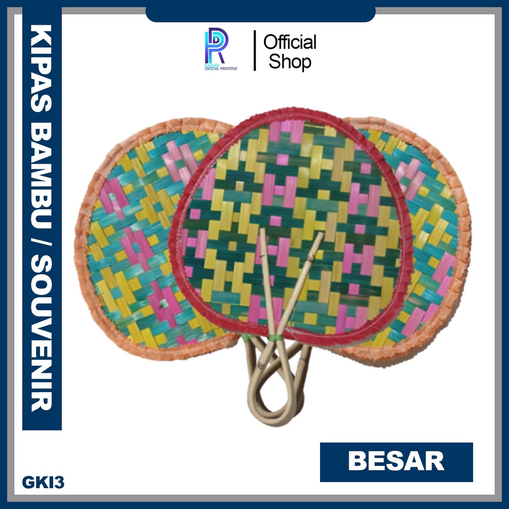 Jual KIPAS ANYAMAN BAMBU / KIPAS TANGAN / KIPAS BAMBU TRADISIONAL SIZE ...