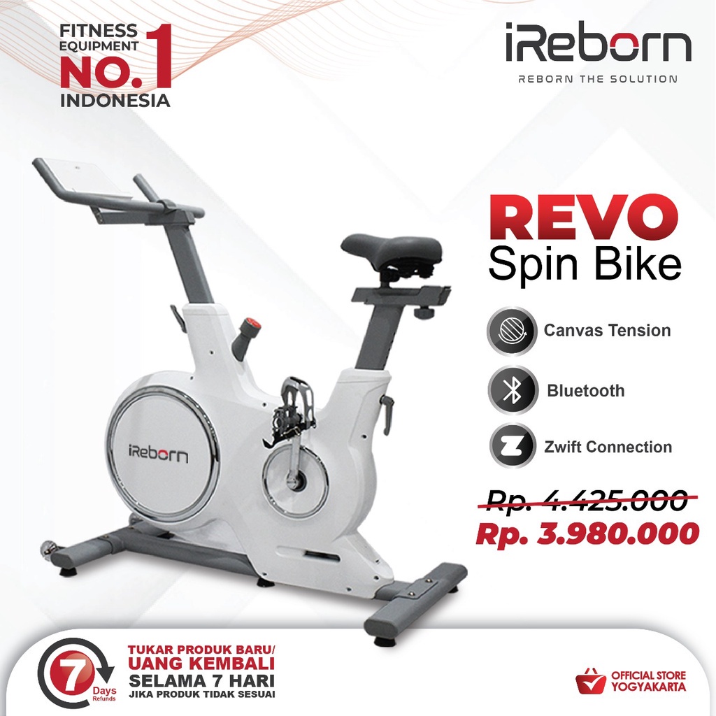 Jual Alat Fitness Sepeda Statis Spin Bike iReborn Revo (JOGJAKARTA ...