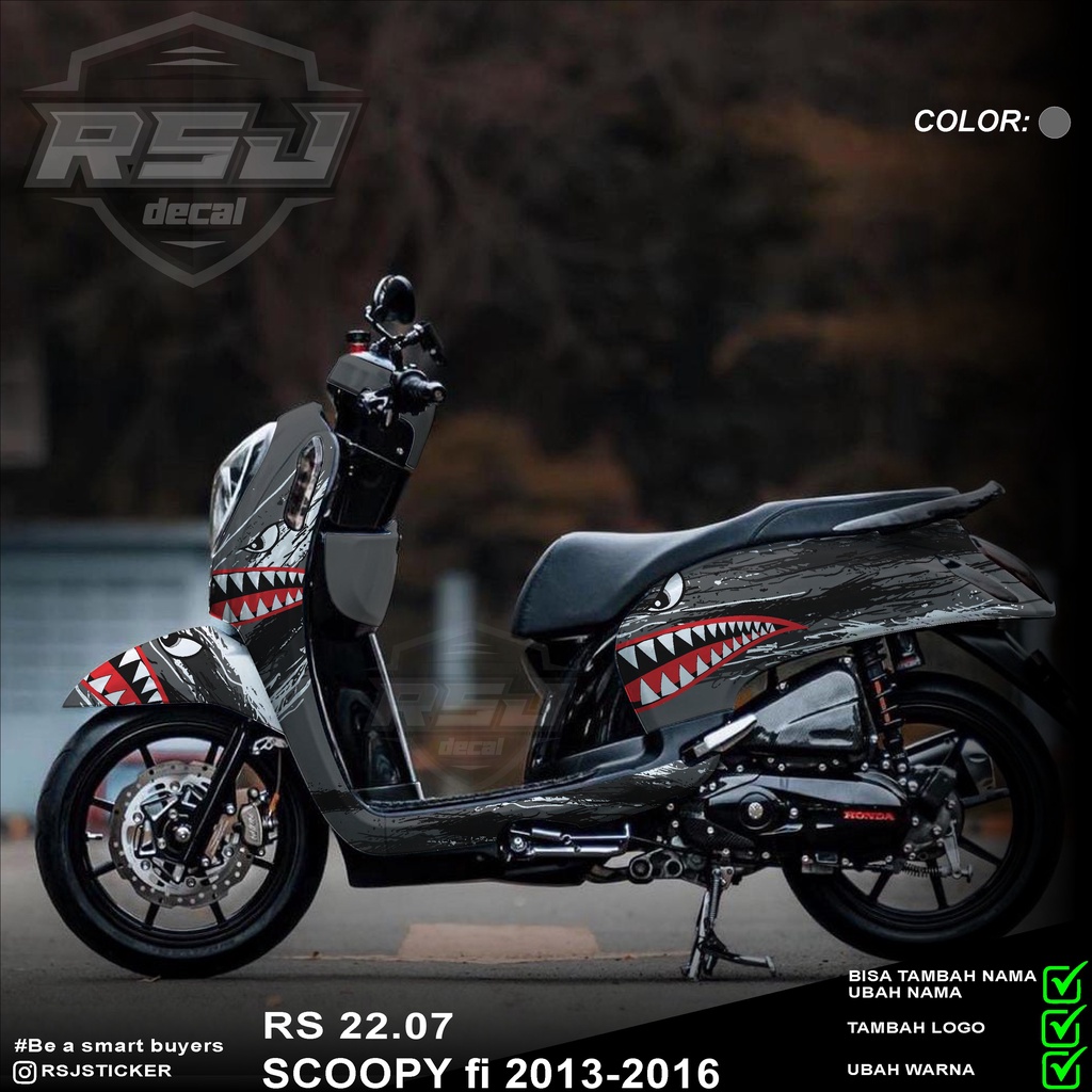 Jual Decal scoopy Decal Scoopy full body Full Blok Decal Scopy Fi 2013 ...