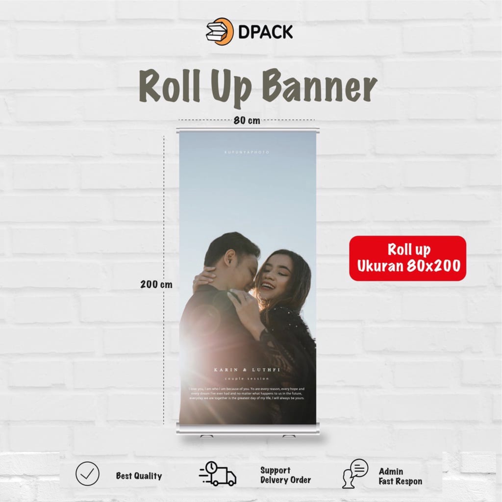 Jual CETAK ROLL-BANNER / STAND BANNER / STANDING BANNER ROLL UP BANNER / UKURAN 60 x 160 CM ...