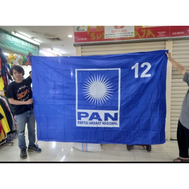 Jual bendera PAN 2024 Ukuran 150cm x 225cm | Shopee Indonesia