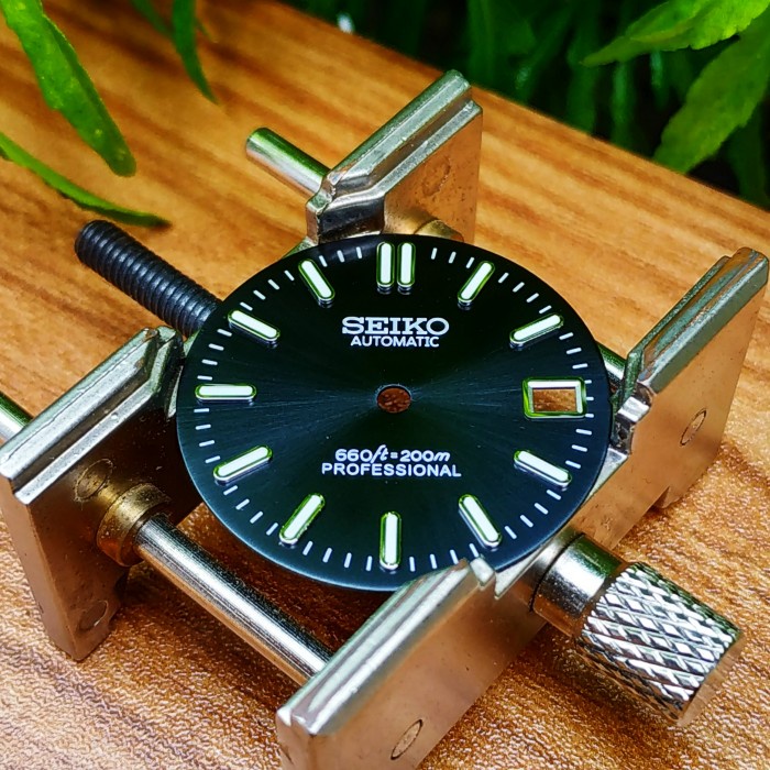 Jual seikomod mod dial seiko nautilus nh35 nh36 7s26 black sunburst ...