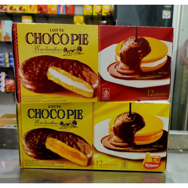 Jual Lotte Choco Pie Box isi 12 pcs | Shopee Indonesia