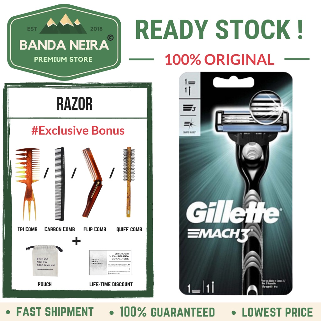 Jual GILLETTE Mach 3 Classic / Razor / Alat Cukur Jenggot / Kumis ...