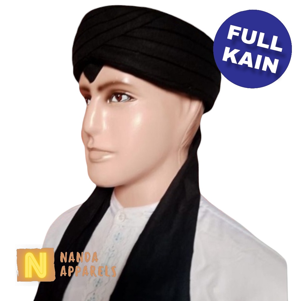 Jual iket sorban FULL KAIN praktis permanen siap pakai imamah premium ...