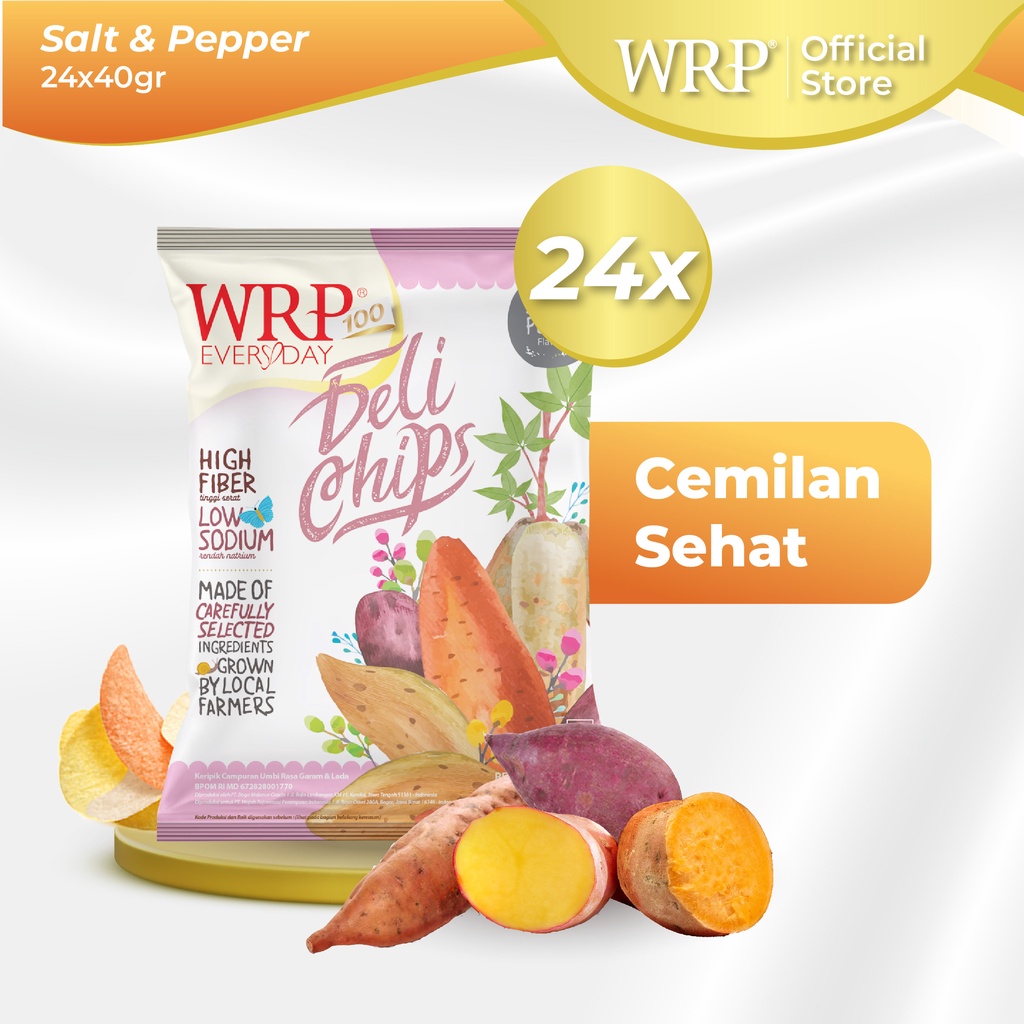 Jual WRP Delichips Mix Roots 40g - Bundle 24 | Shopee Indonesia