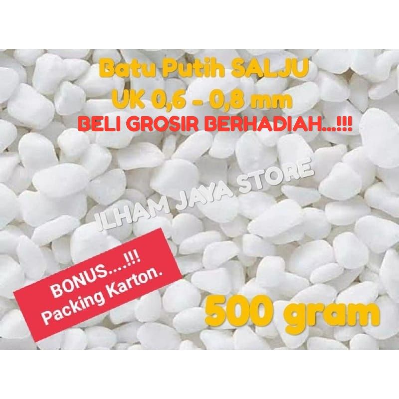Jual batu hias putih salju dan warna warni 500gram batu italy batu ...