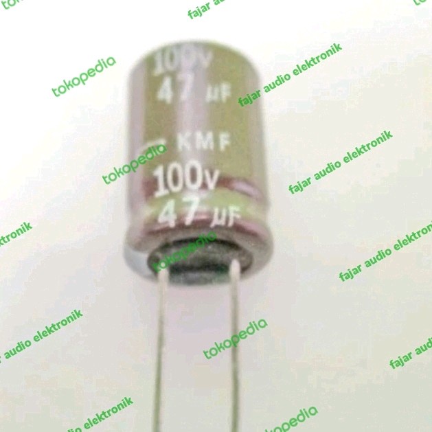 Jual kapasitor nippon 47uf 100v elko elco capasitor 47 uf 100 v capacitor | Shopee Indonesia