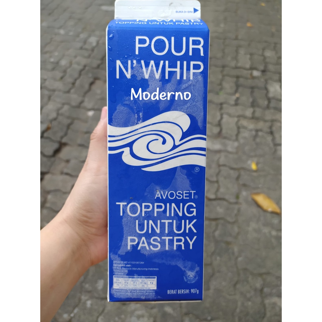 Jual Rich Pour N Whip Avoset Topping untuk Pastry 907 Liter | Shopee ...